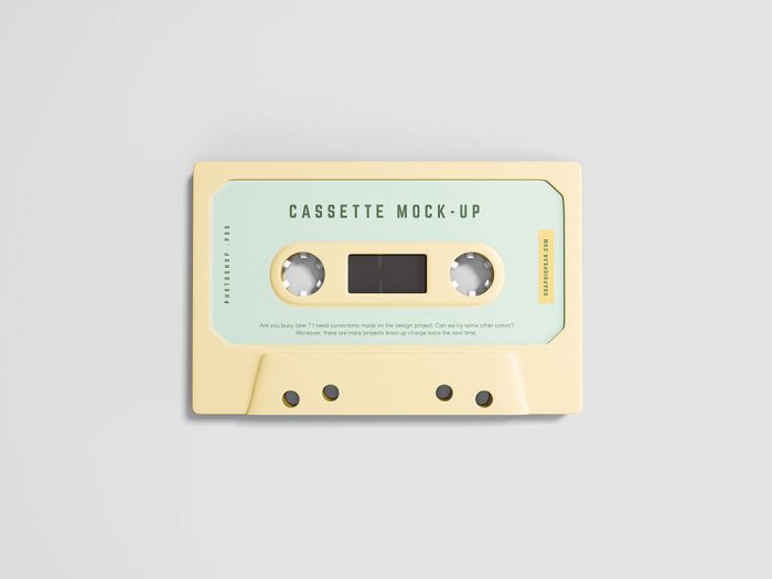 Free Cassette Mockup