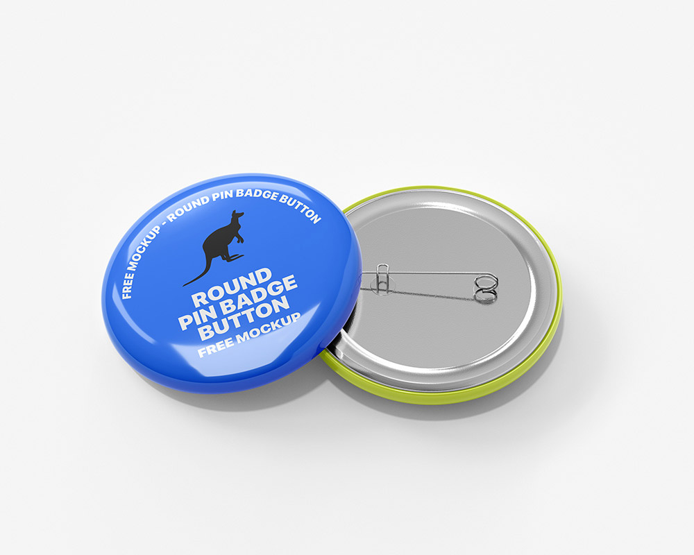 Round Button Pin Badge Mockup | Mockuptree Round Button Pin Badge Mockup | Mockuptree