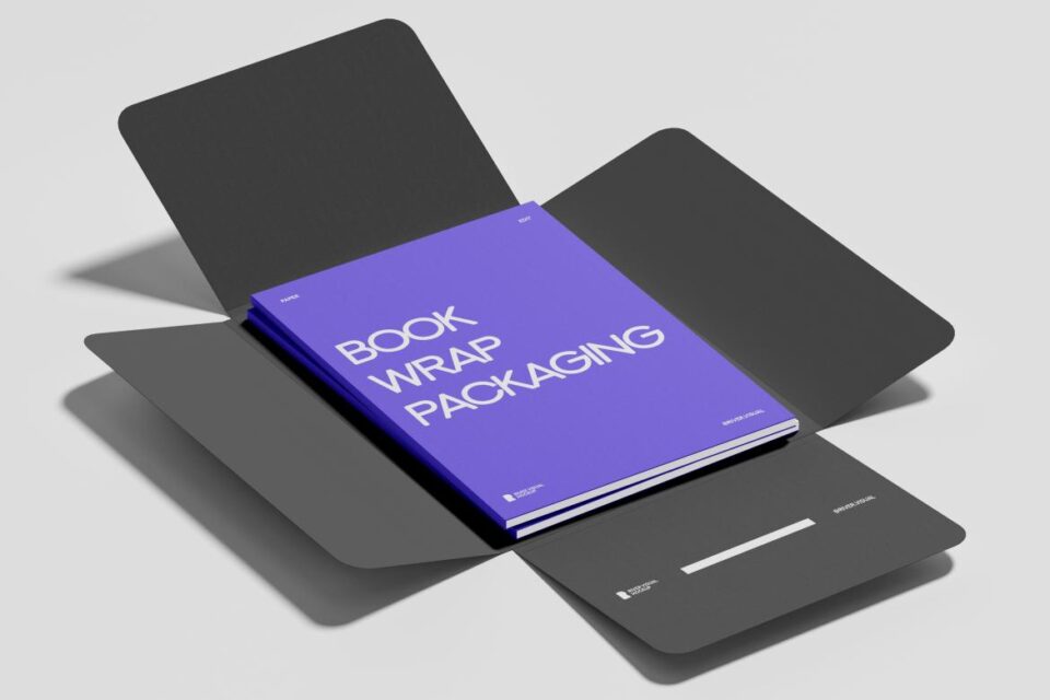 Free Wrapped Book Mockup | Mockuptree