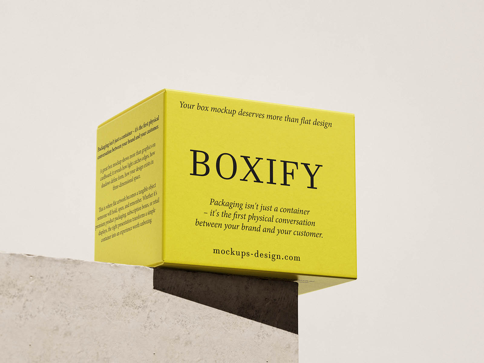 Free Square Cardboard Box Mockup PSD | Mockuptree